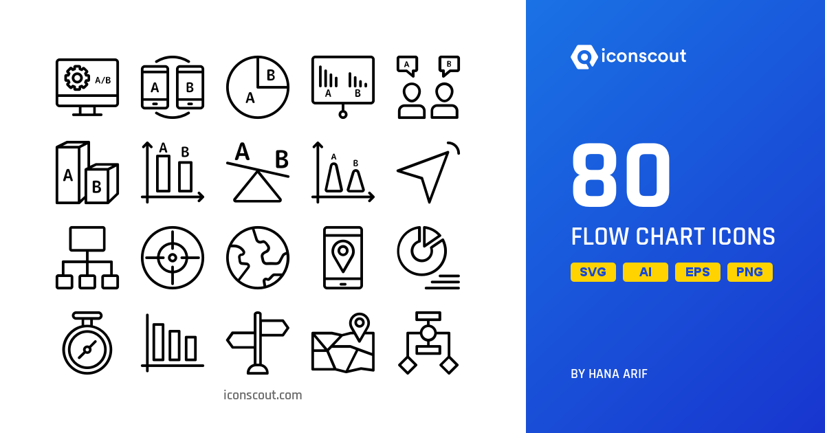 Download Flow Chart Icon pack Available in SVG, PNG & Icon Fonts