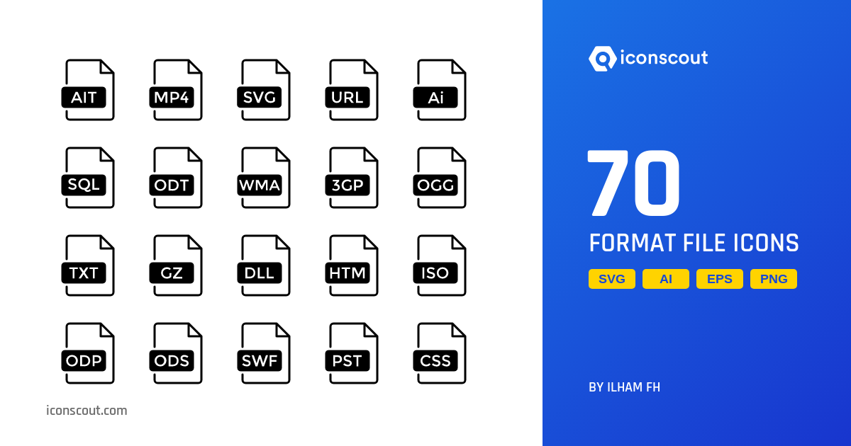 Format File Icon Pack - 70 Free Download Files & Folders Icons | IconScout