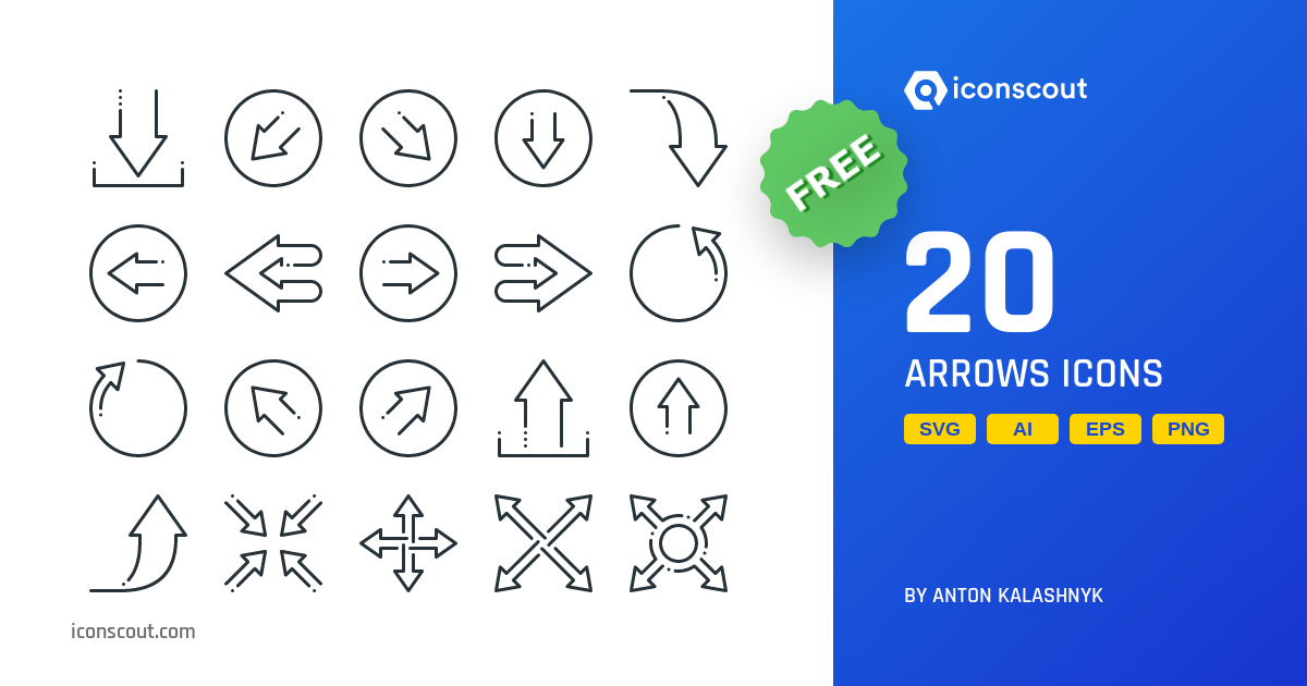 Free Arrows Icon Pack - 20 Free Download Sign & Symbols Icons | IconScout