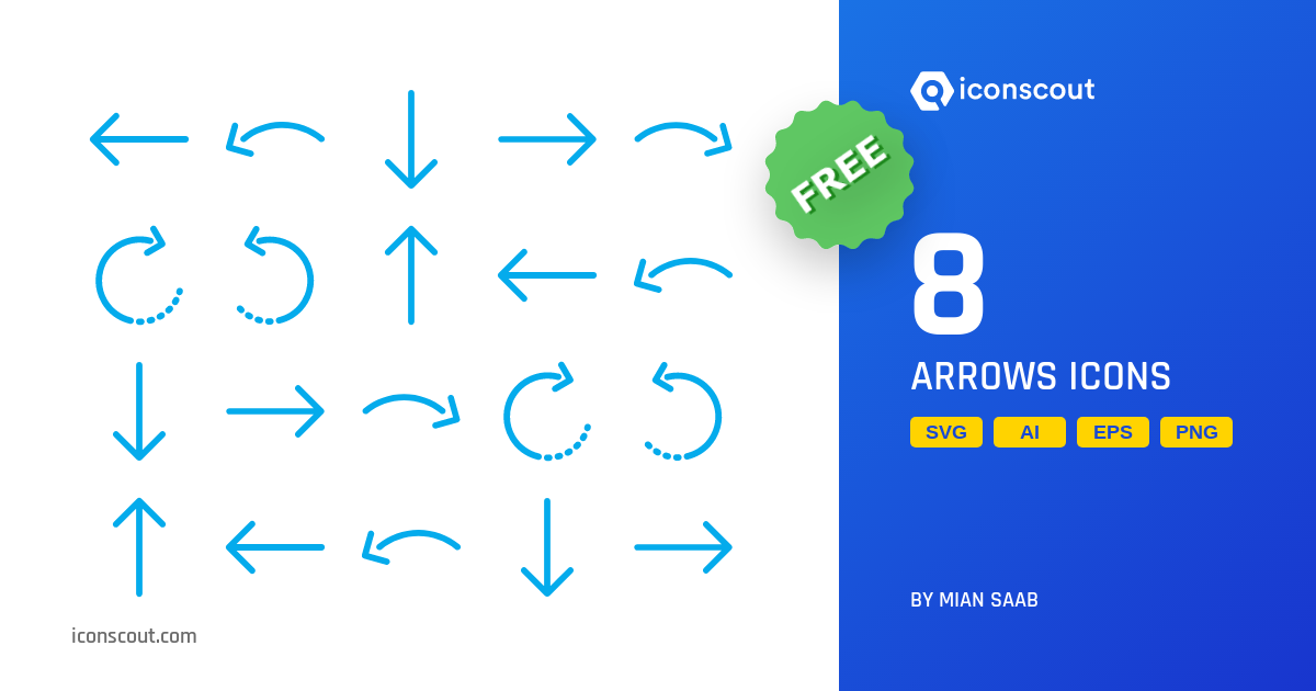 Free Arrows Icon Pack - 8 Free Download Sign & Symbols Icons | IconScout
