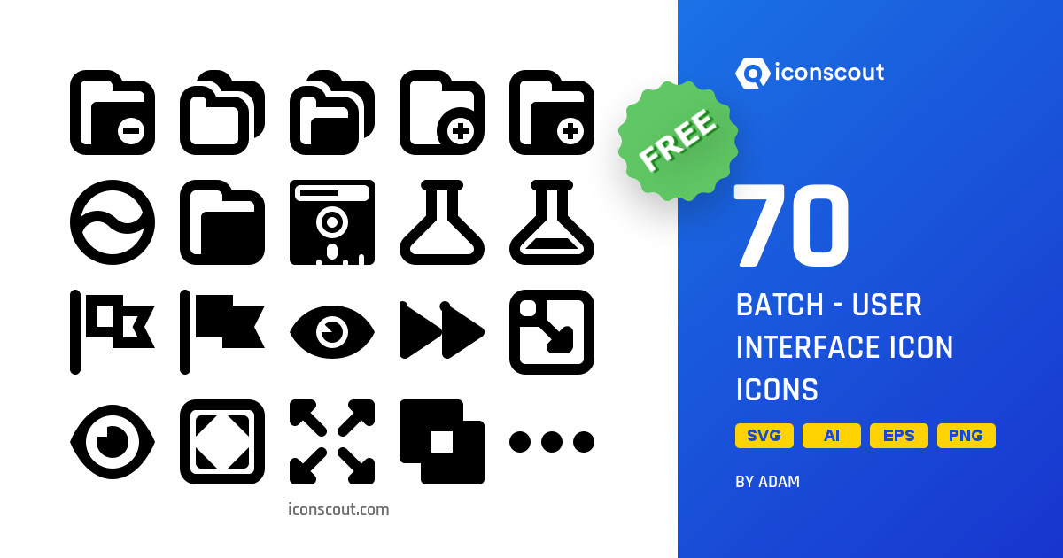Free Batch - User Interface Icon Icon Pack - 70 Free Download User ...