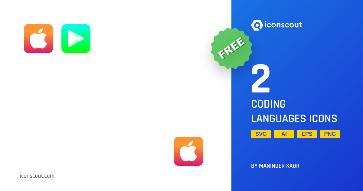 Free Coding Languages Icon Pack - 2 Free Download Logos Icons | IconScout