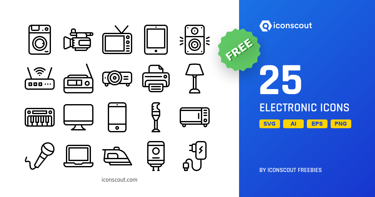 Download Electronic Icon pack Available in SVG, PNG & Icon Fonts