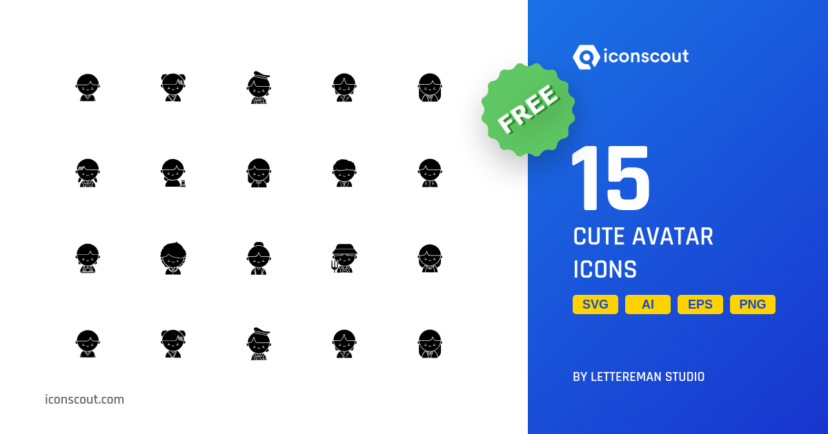 Pacote Avatar Fofo Icon por Free - 15 Grátis Pessoas Icons | IconScout