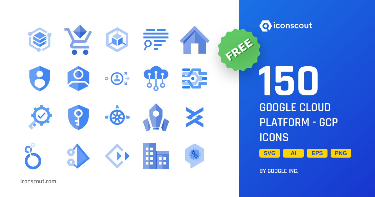 Free Google Cloud Platform - GCP Icon Pack - 150 Free Download User ...