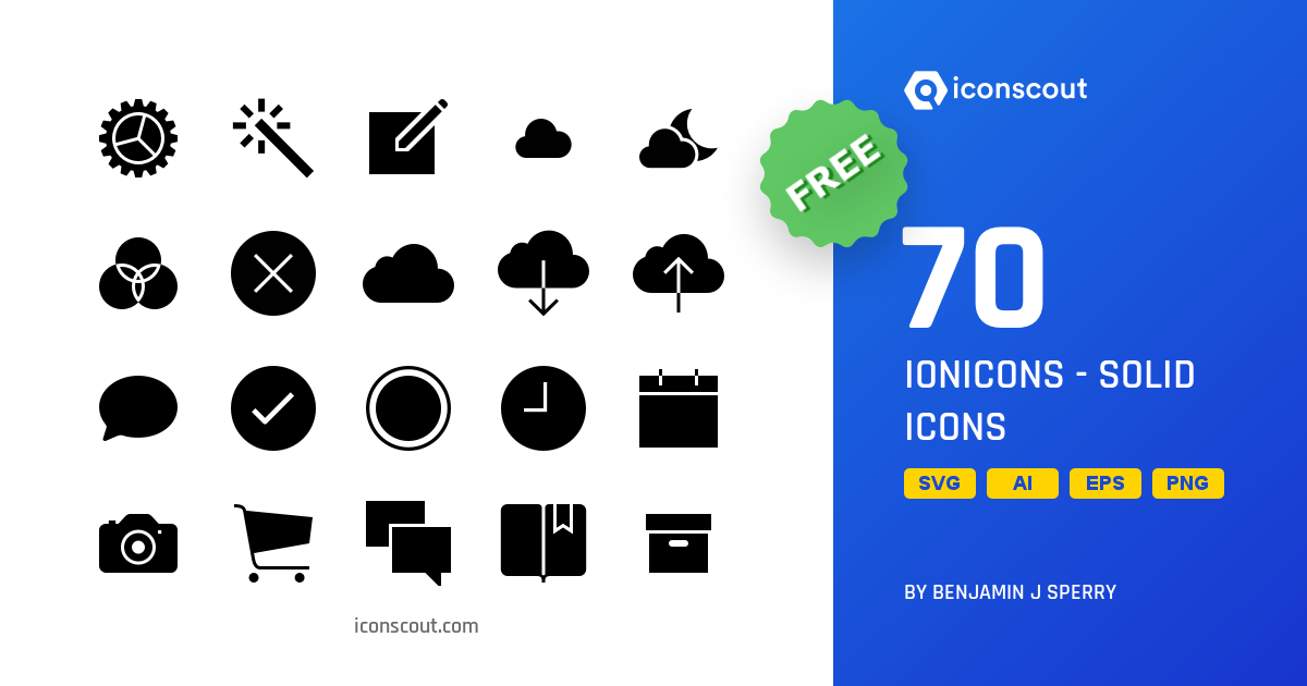 Free Ionicons - Solid Icon Pack - 70 Free Download Miscellaneous Icons | IconScout