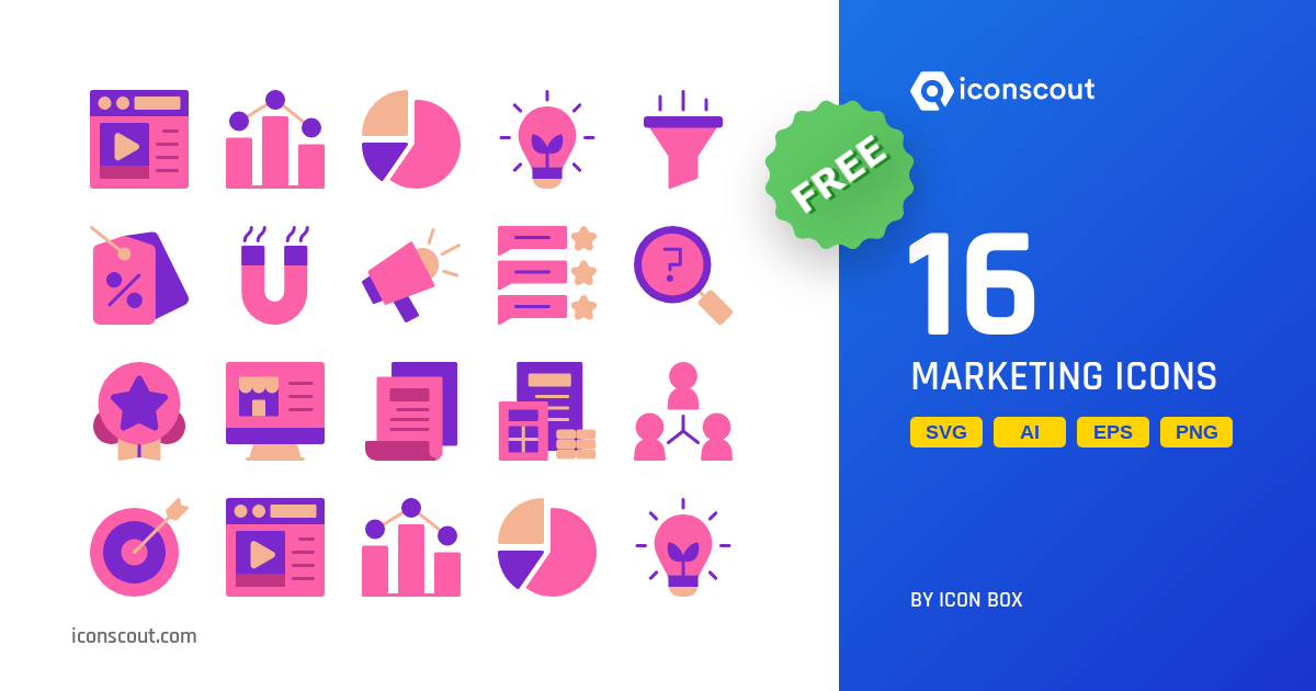 Free Marketing Icon Pack - 16 Free Download Business Icons | IconScout