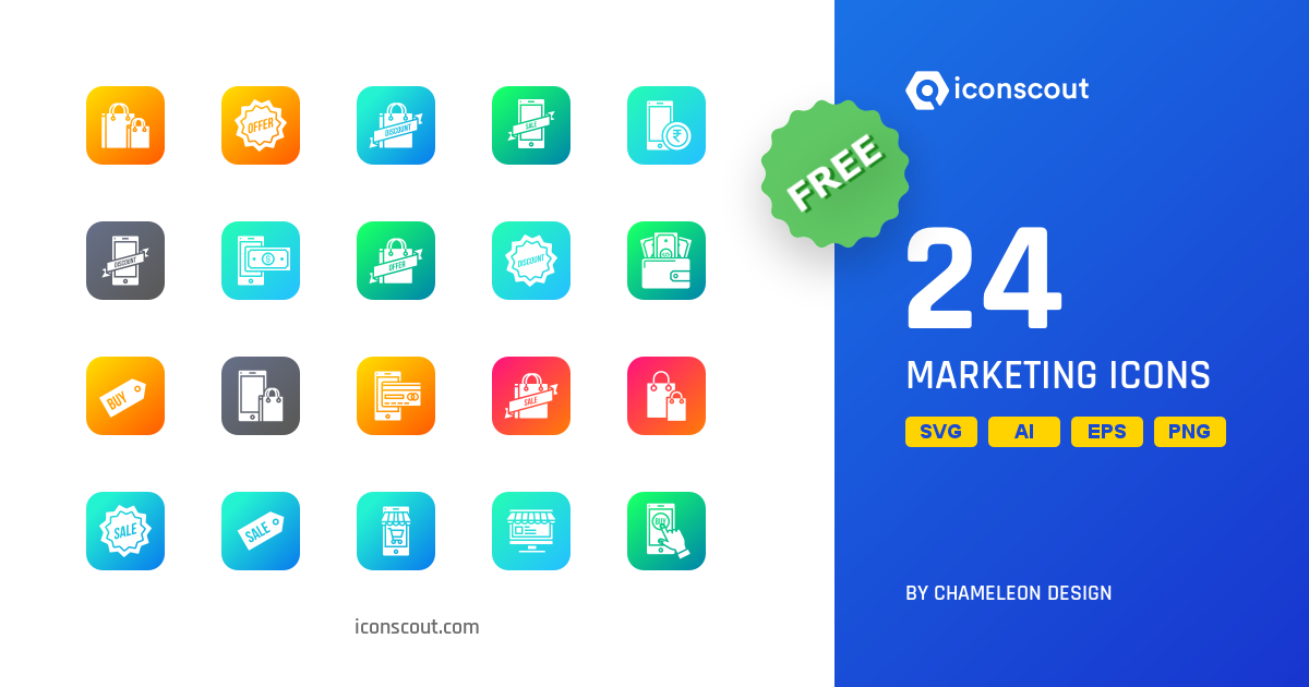 Free Marketing Icon Pack - 24 Free Download E-commerce & Shopping Icons | IconScout
