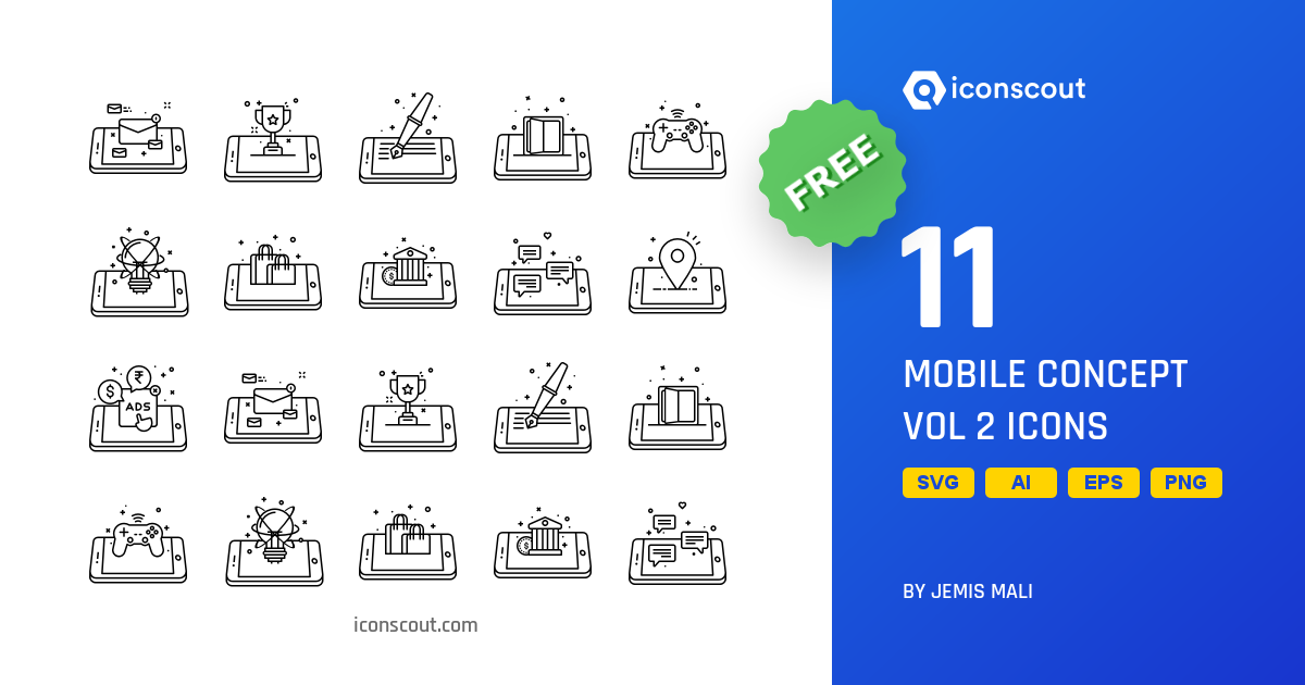 Free Mobile Concept Vol 2 Icon Pack - 11 Free Download Business Icons ...