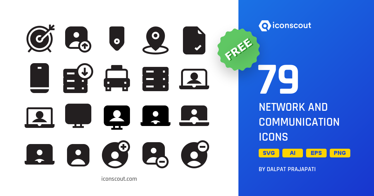 Download Network And Communication Icon pack Available in SVG, PNG ...