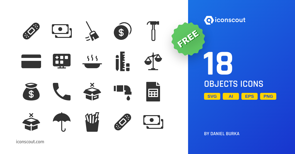 Download Objects Icon pack Available in SVG, PNG & Icon Fonts