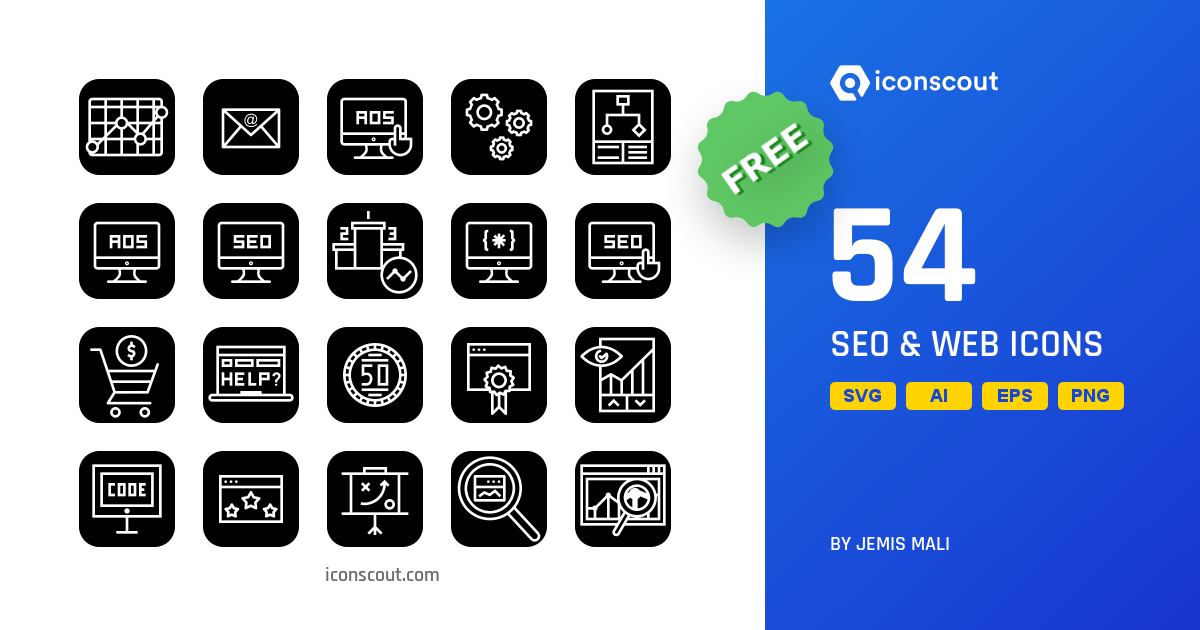 Free SEO & WEB Icon Pack - 54 Free Download Seo & Web Icons | IconScout