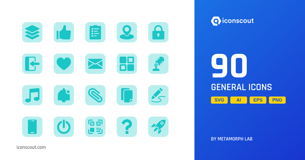 General Icon Pack - 90 Free Download Design & Development Icons | IconScout