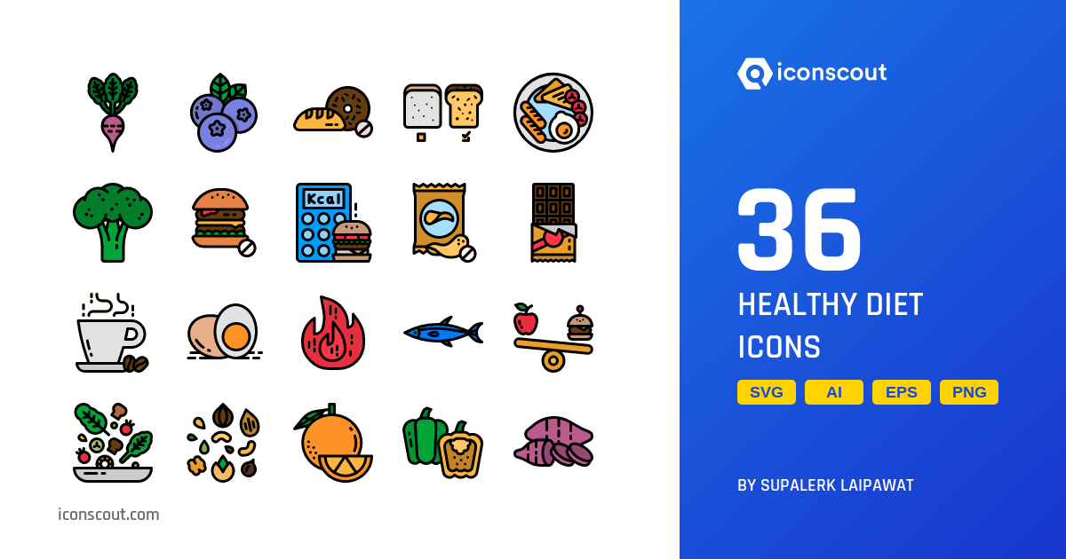 Download Healthy Diet Icon pack Available in SVG, PNG & Icon Fonts