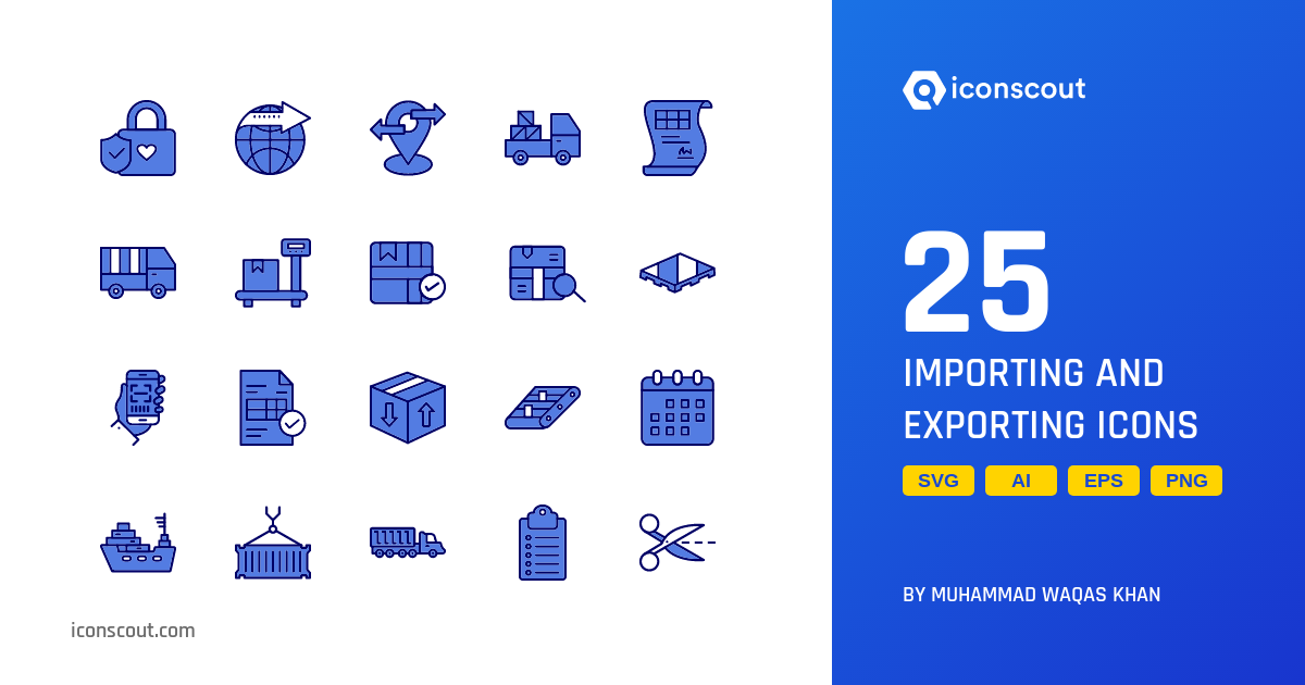 Download Importing And Exporting Icon Pack Available In Svg Png And Icon Fonts