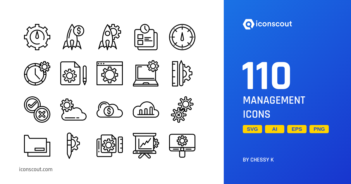 Download Management Icon pack Available in SVG, PNG & Icon Fonts