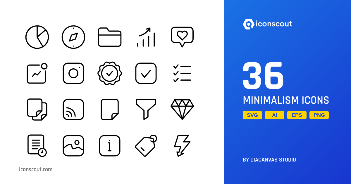 Minimalism Icon Pack - 36 Free Download Business Icons | IconScout