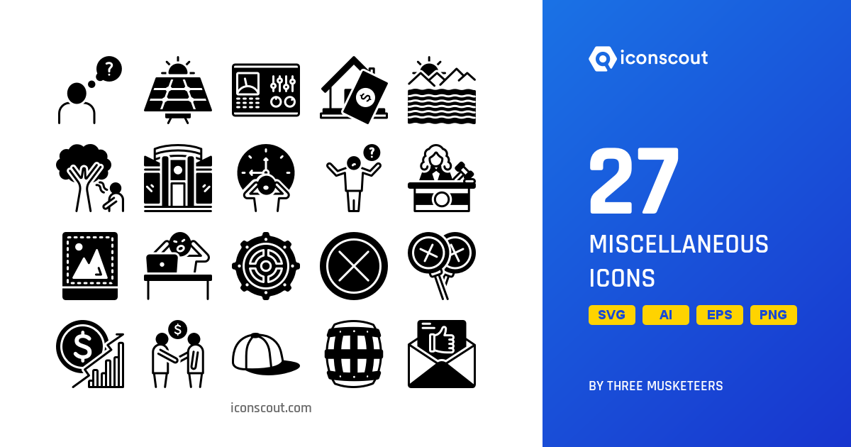 Download Miscellaneous Icon pack Available in SVG, PNG & Icon Fonts