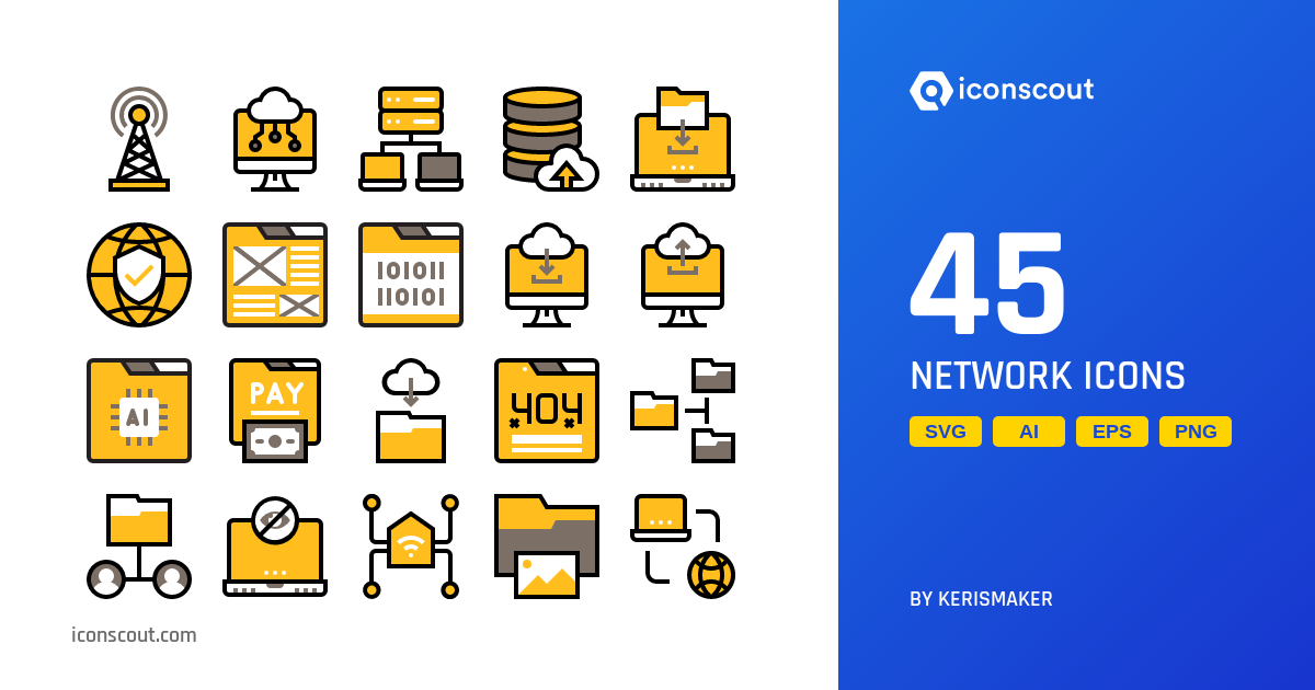 Network Icon Pack - 45 Free Download Network & Communication Icons ...