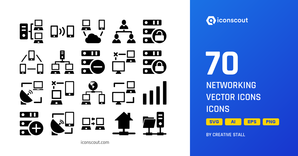 Download Networking Vector Icons Icon pack Available in SVG, PNG & Icon ...