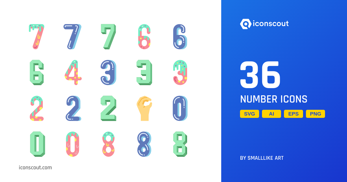 Number Icon Pack - 36 Free Download Sign & Symbols Icons | IconScout