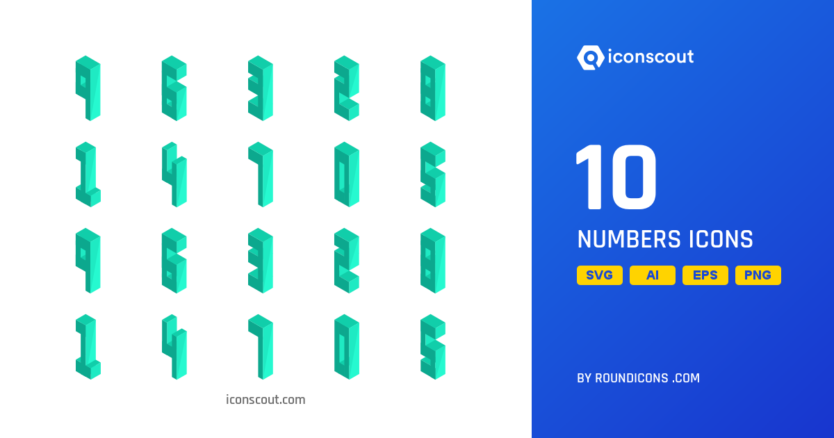 Download Numbers Icon pack Available in SVG, PNG & Icon Fonts
