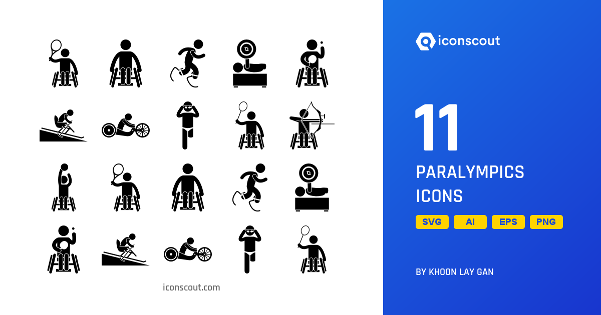 Download Paralympics Icon pack Available in SVG, PNG & Icon Fonts