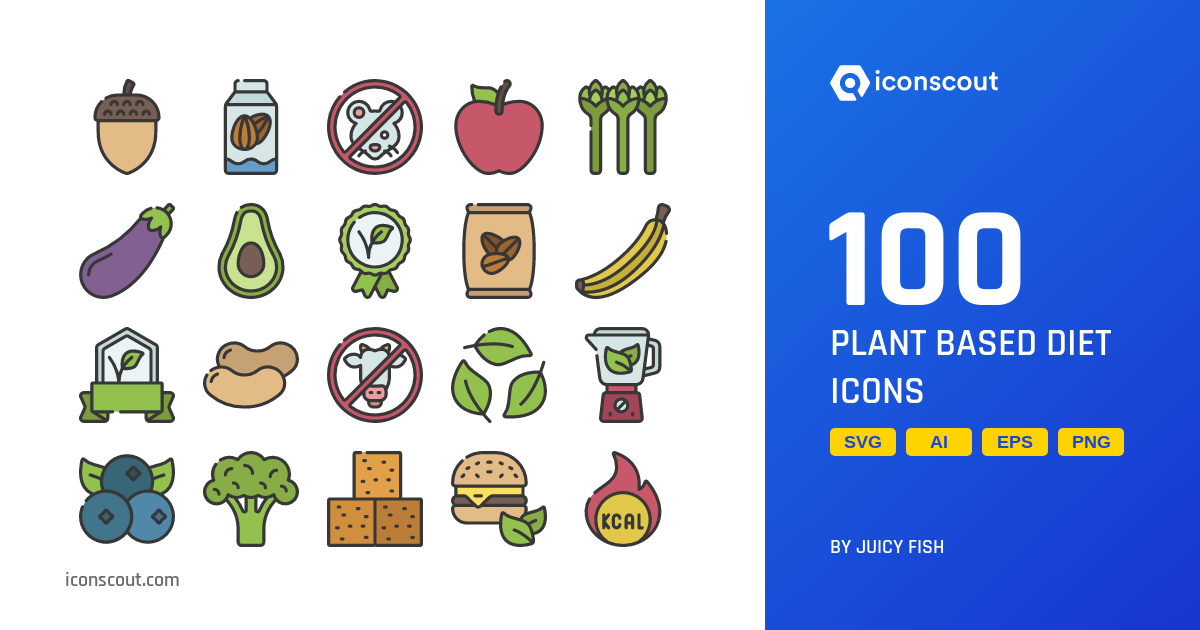 Download Plant Based Diet Icon pack Available in SVG, PNG & Icon Fonts