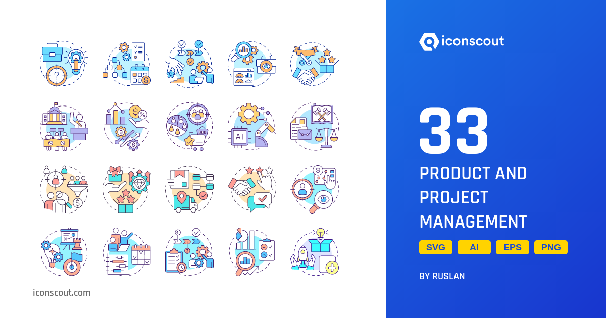 Download Product And Project Management Icon pack Available in SVG, PNG ...