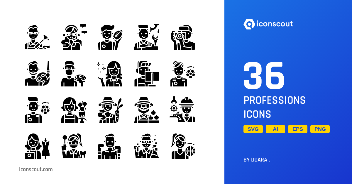Download Professions Icon pack Available in SVG, PNG & Icon Fonts