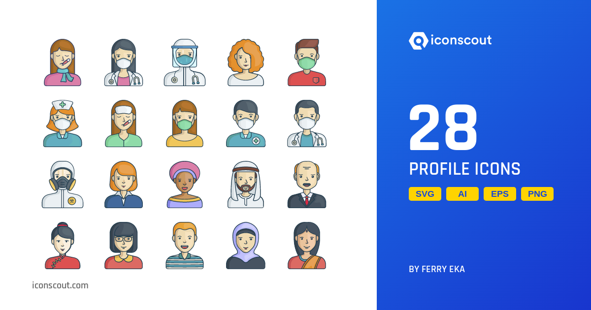 Profile Icon Pack - 28 Free Download People Icons | IconScout