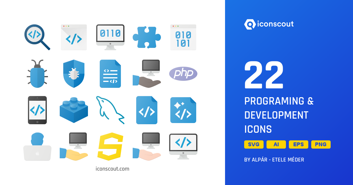 Programmierung & Entwicklung Icon Pack - 22 Gratis Download ...