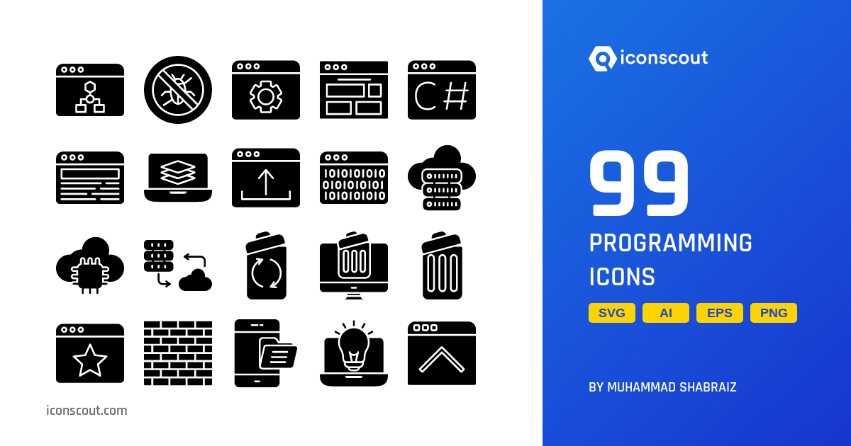 Download Programming Icon pack Available in SVG, PNG & Icon Fonts