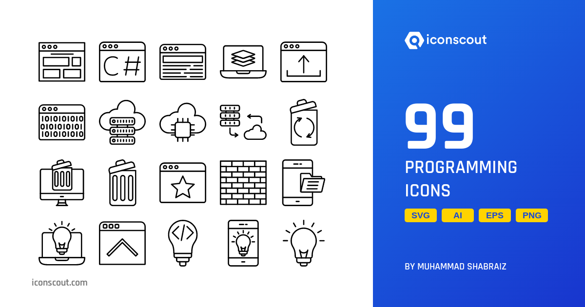 Download Programming Icon pack Available in SVG, PNG & Icon Fonts