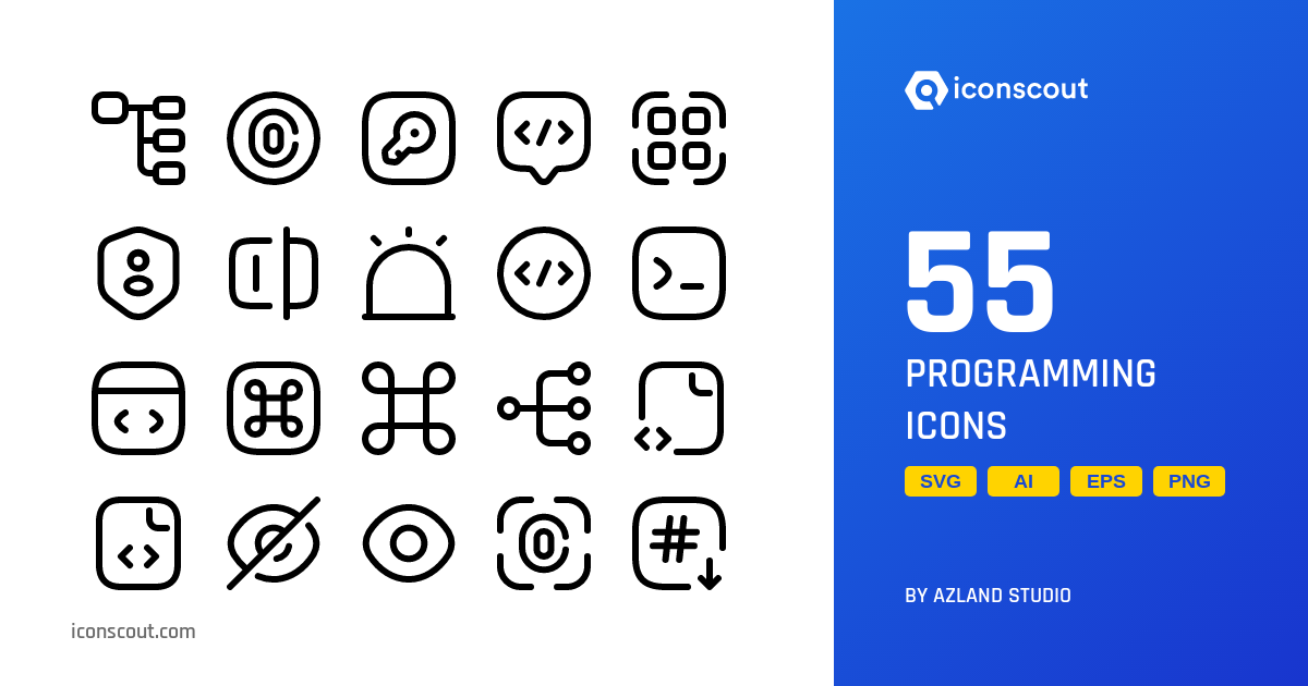 Programming Icon Pack - 55 Free Download Design & Development Icons ...