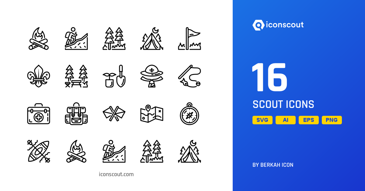 Scout Icon Pack - 16 Free Download Holidays Icons | IconScout