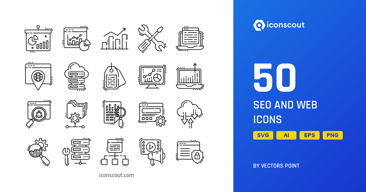 Seo And Web Icon Pack - 50 Free Download Seo & Web Icons | IconScout