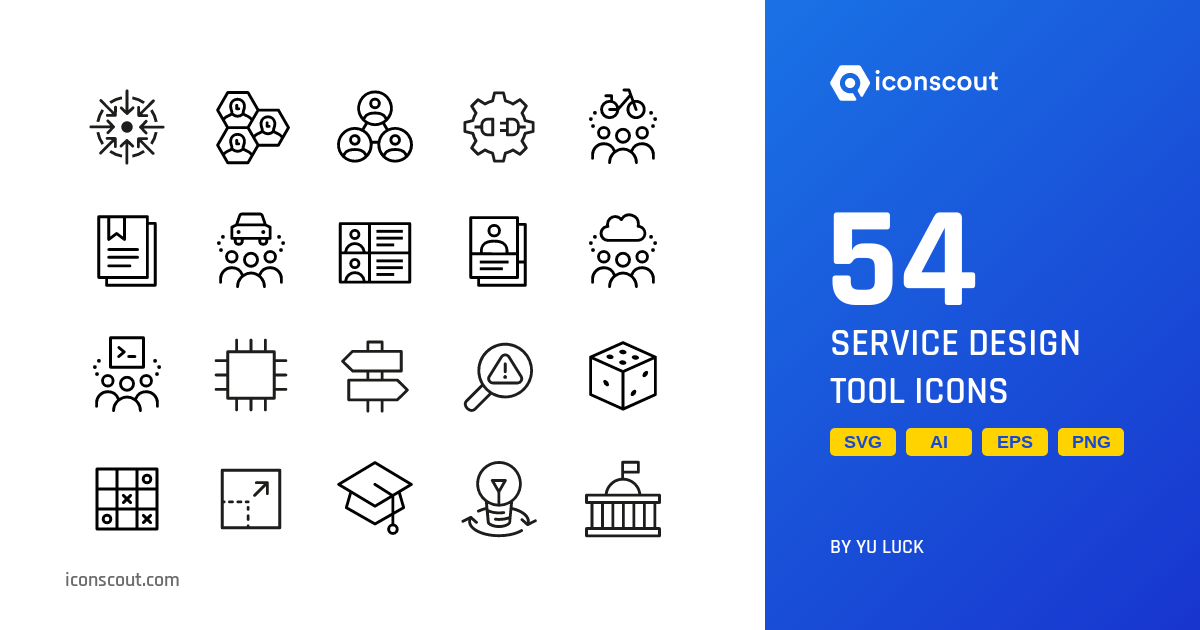 Service Design Tool Icon Pack - 54 Miscellaneous Line Icons | IconScout