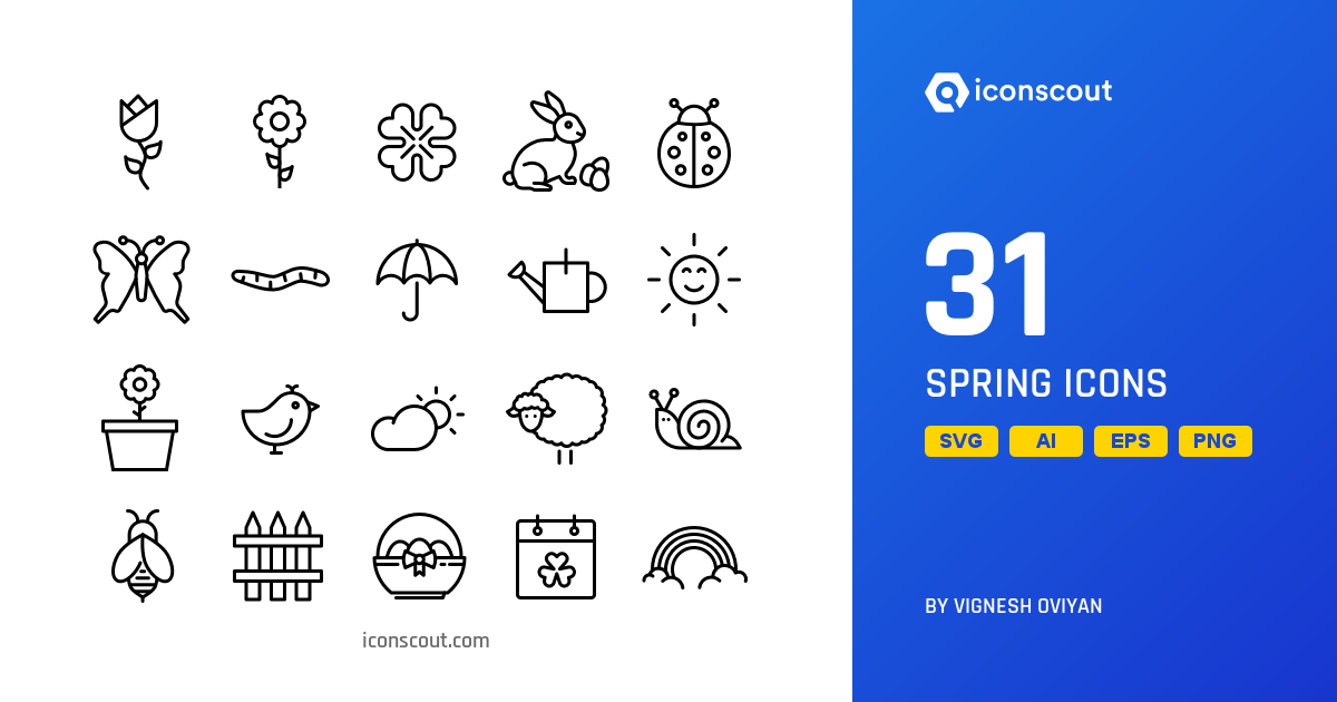 Download Spring Icon pack Available in SVG, PNG & Icon Fonts