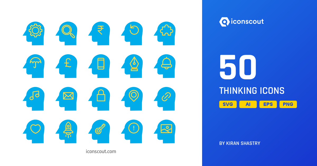 Download Thinking Icon pack Available in SVG, PNG & Icon Fonts
