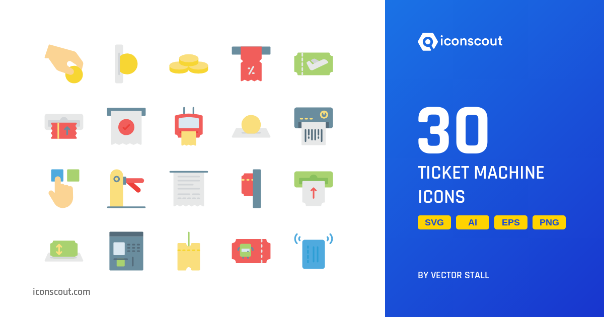 Download Ticket Machine Icon pack Available in SVG, PNG & Icon Fonts