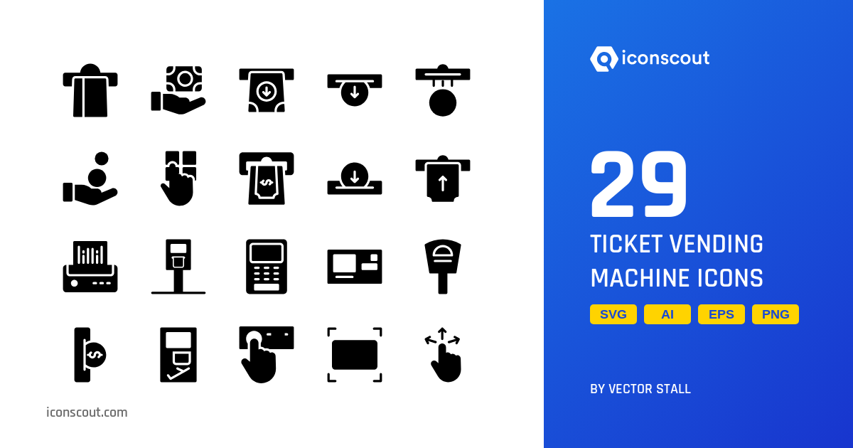 Ticket Vending Machine Icon Pack - 29 Free Download Science ...