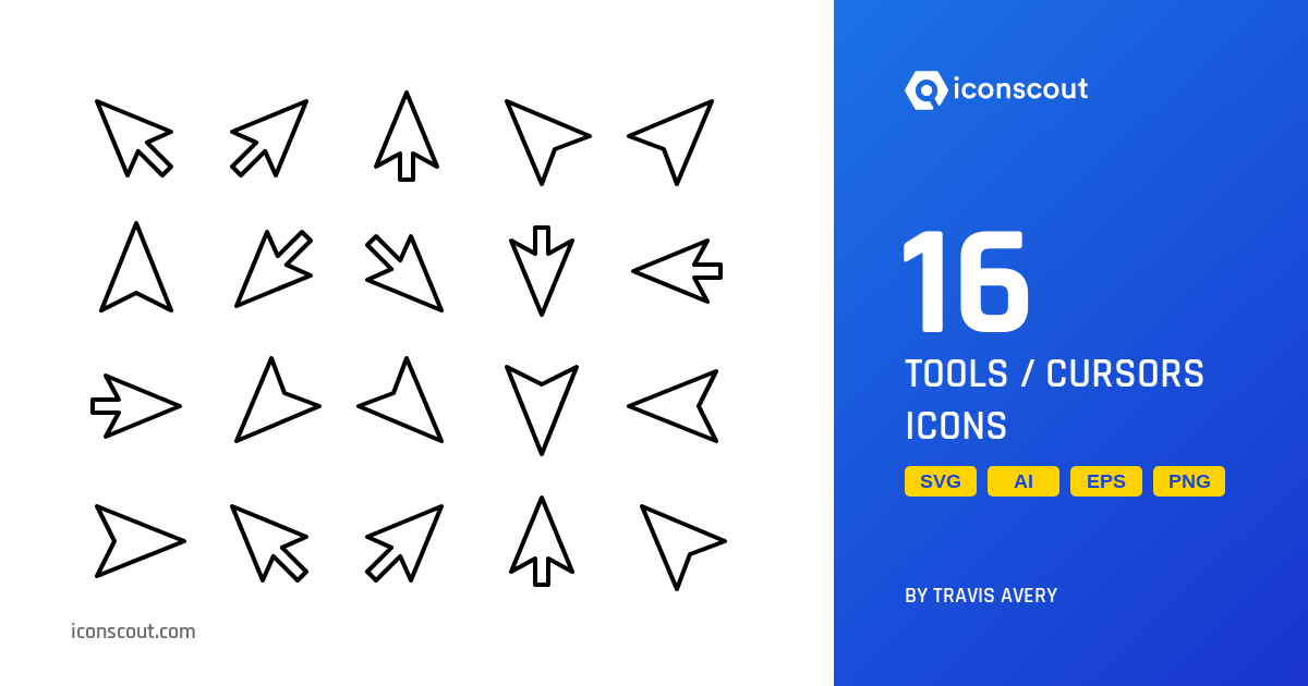 Tools / Cursors Icon Pack - 16 Free Download User Interface Icons ...
