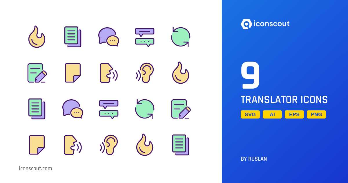 Translator Icon Pack - 9 Free Download Network & Communication Icons ...