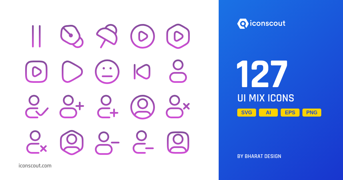 UIミックス Icon パック - 127 個 (ko) 無料ダウンロード (ユーザーインターフェース Icons) | IconScout