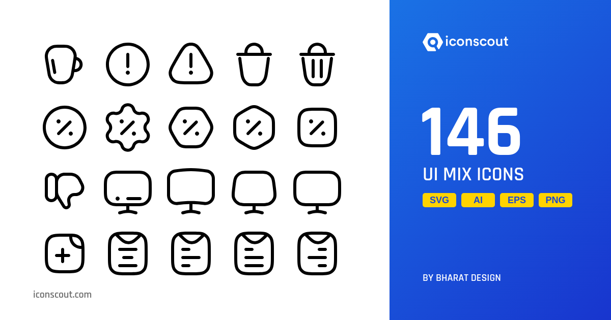 UI Mix Icon Pack - 146 Free Download User Interface Icons | IconScout