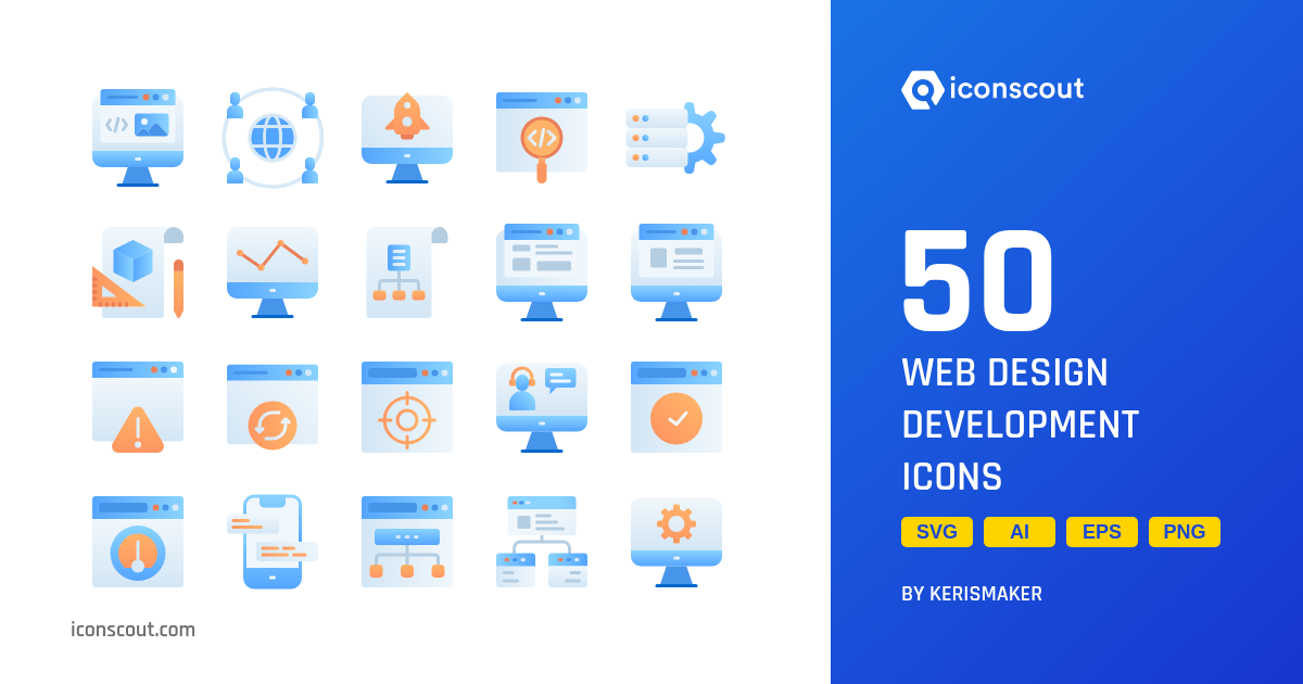 Web Design Development Icon Pack - 50 Free Download Design ...