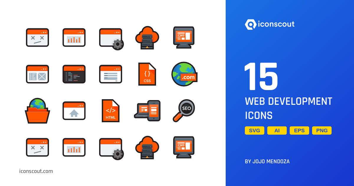 Download Web Development Icon pack Available in SVG, PNG & Icon Fonts
