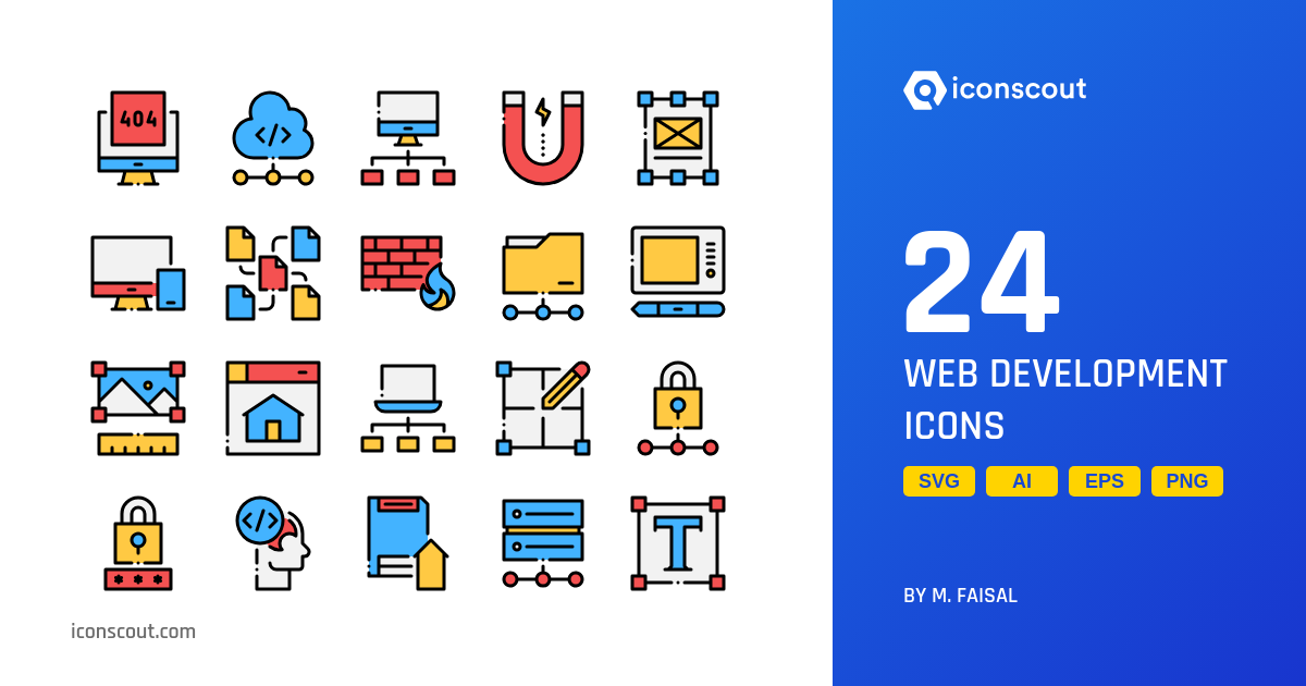 Download Web Development Icon pack Available in SVG, PNG & Icon Fonts