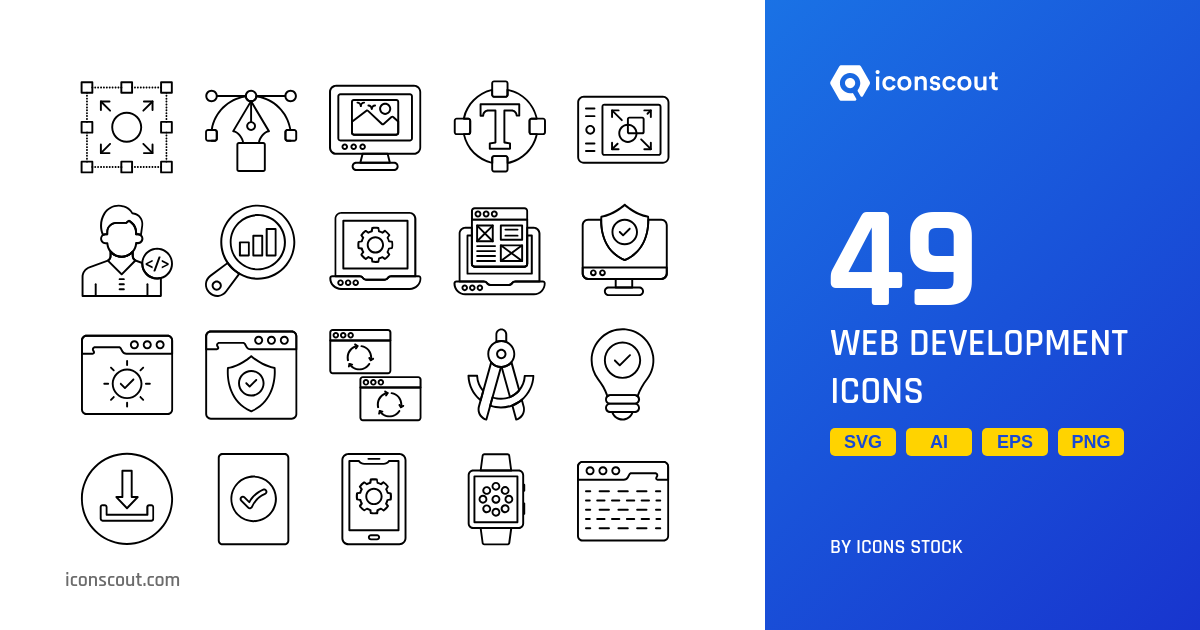 Web Development Icon Pack - 49 Free Download Design & Development Icons | IconScout